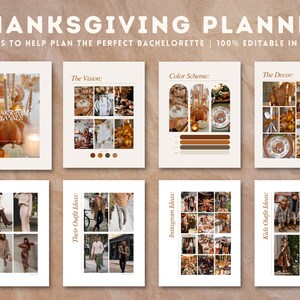 Thanksgiving Printable Planner | Thanksgiving Planner | Editable ...