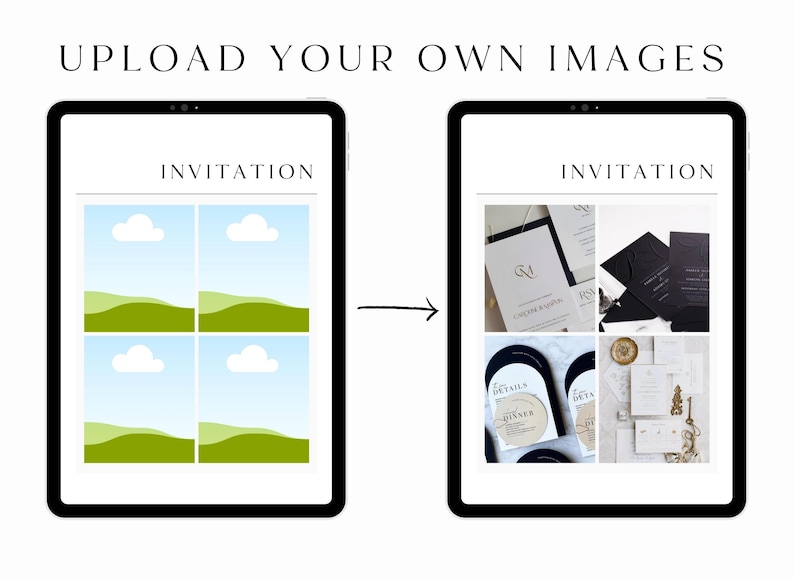 Wedding Mood Board Template Digital Wedding Planner Template Etsy