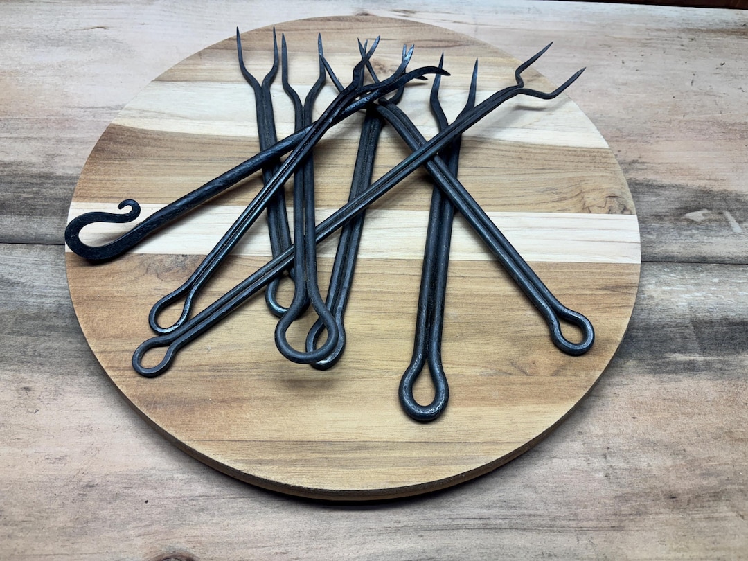 Hand Forged Barbecue Steel Fork, BBQ Fork - Etsy