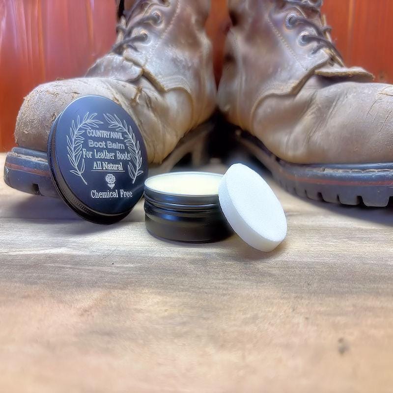 Leather Boot Balm - Natural Handmade Boot Conditioner - Etsy
