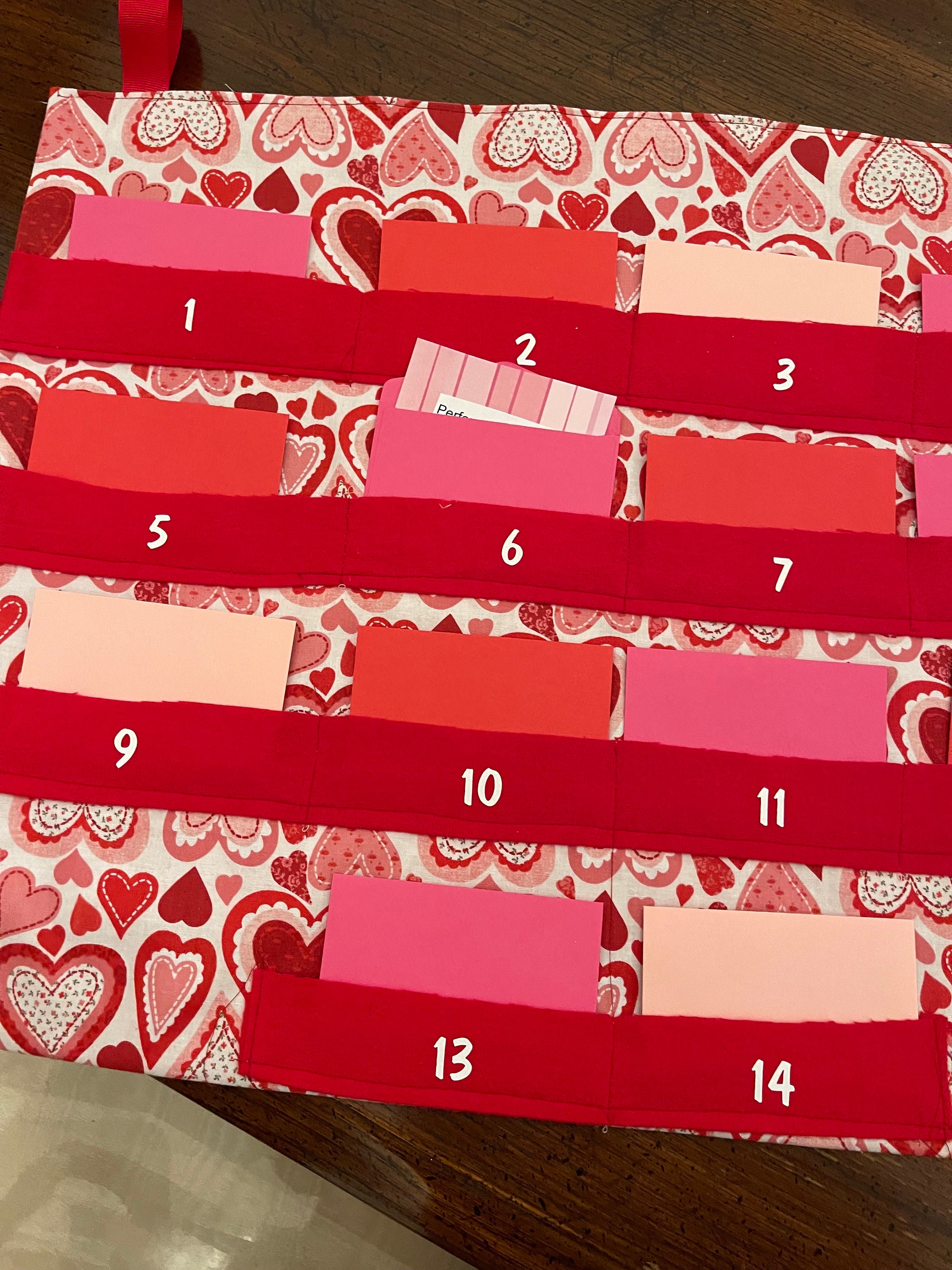 Heart Wall Art Countdown Calendar Valentine Gift for Her Galentine Gift ...