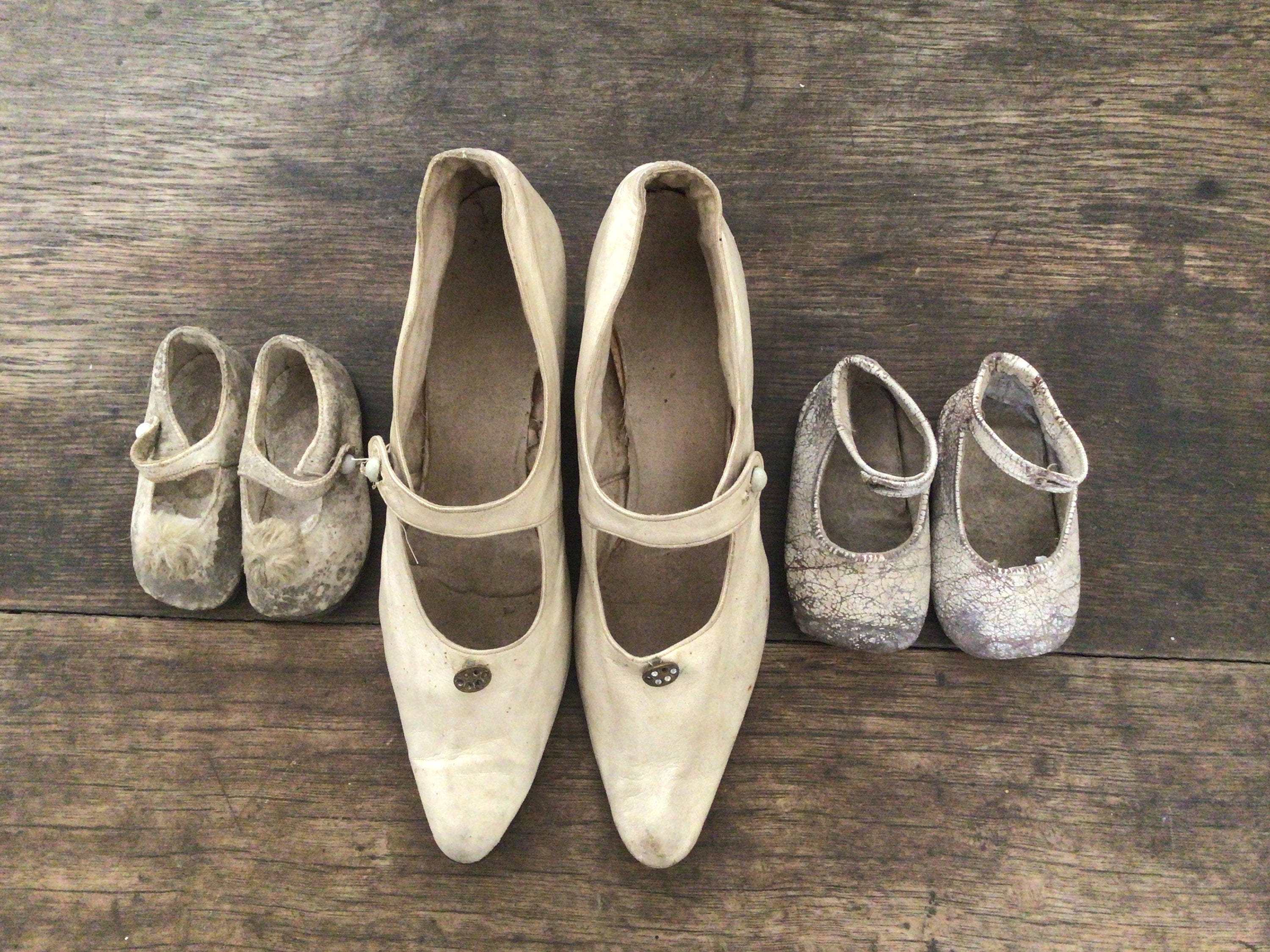 Antique 1900s Wedding Shoes || Edwardian Pumps || Shabby Bride Shoes ...