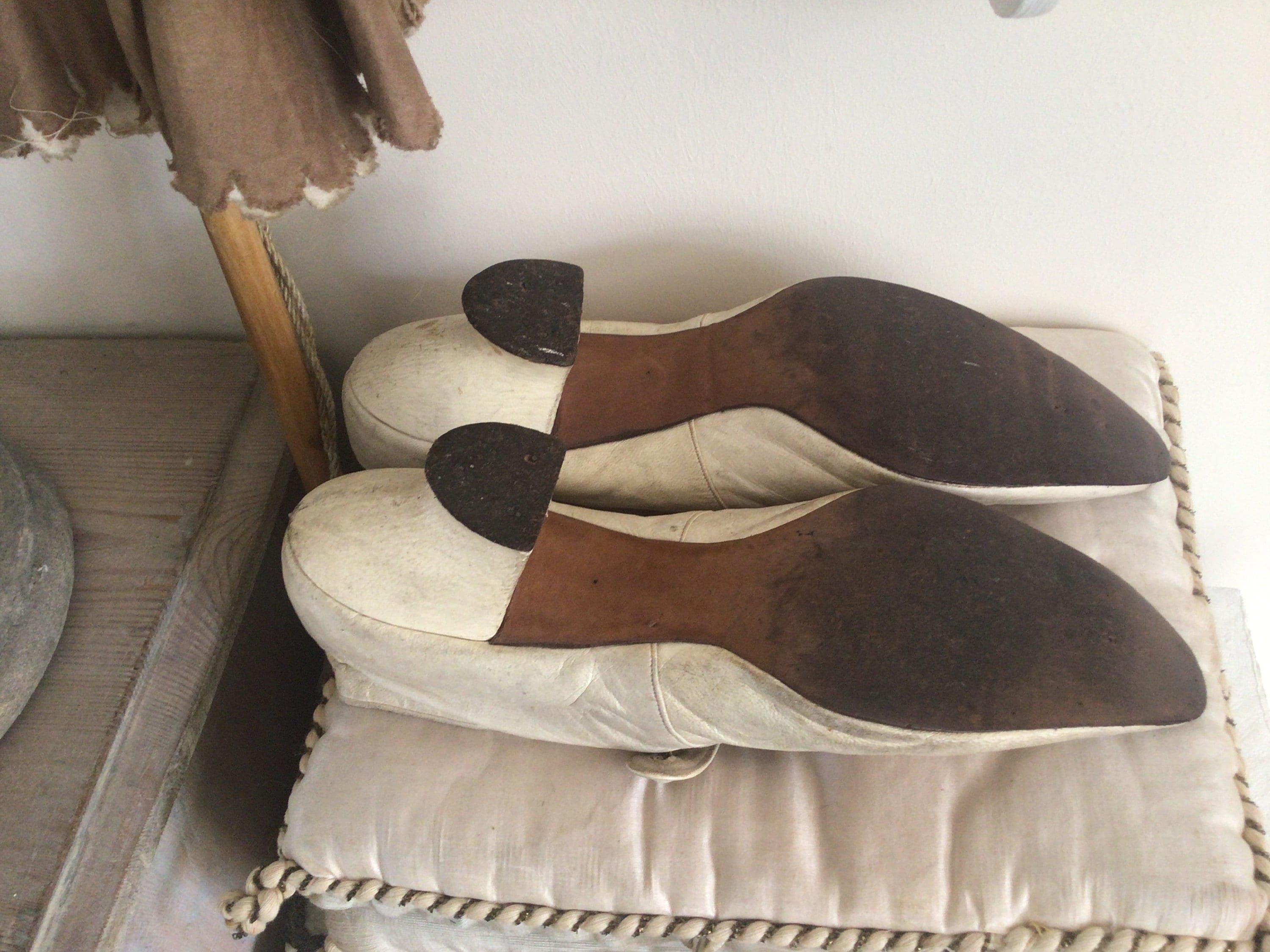 Antique 1900s Wedding Shoes || Edwardian Pumps || Shabby Bride Shoes ...