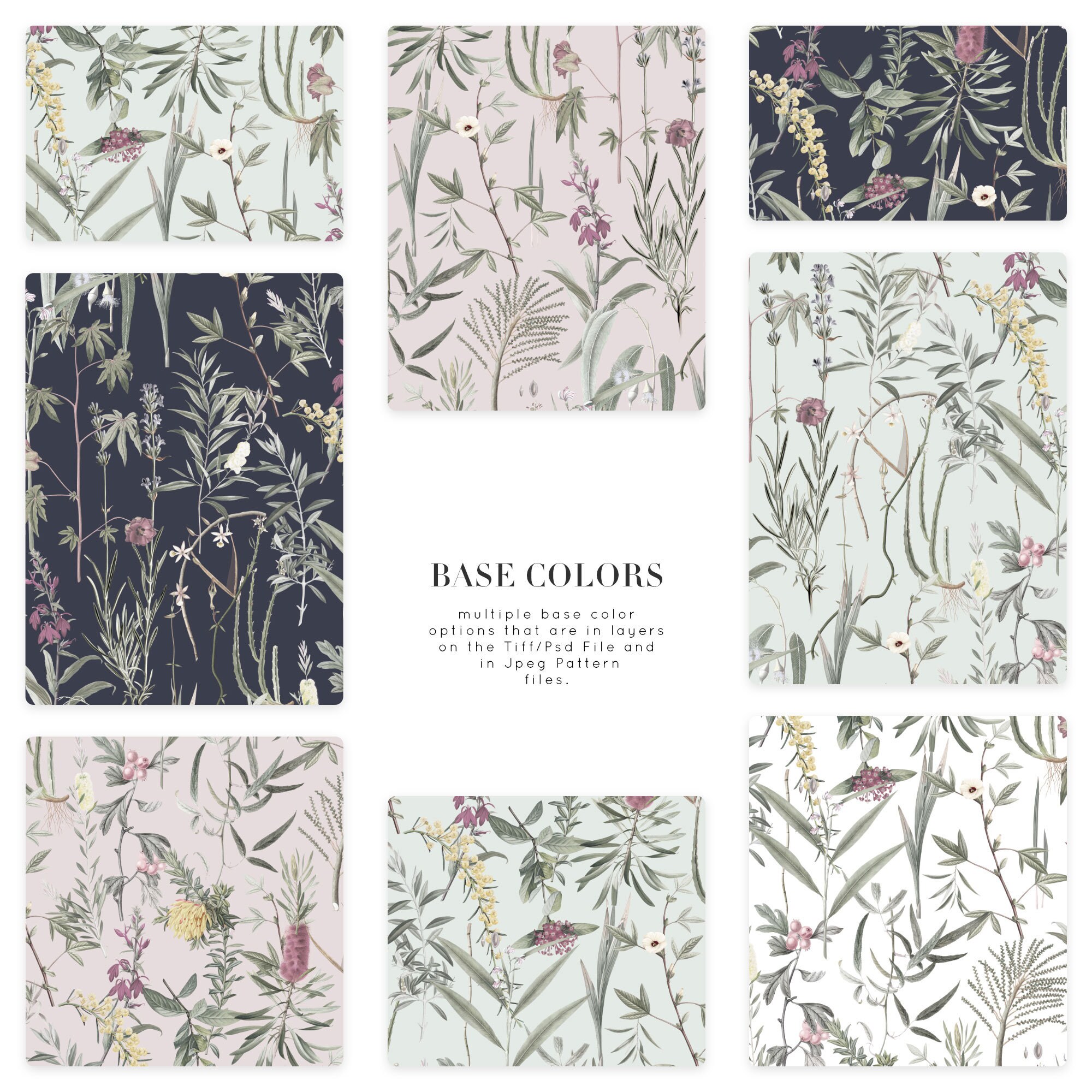 Soft Botanicals Surface Print Pattern Designs! - Etsy