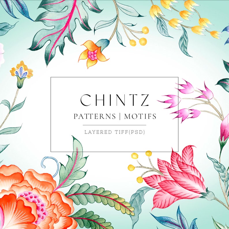 Exquisite Hand Painted Chintz Design. - Etsy