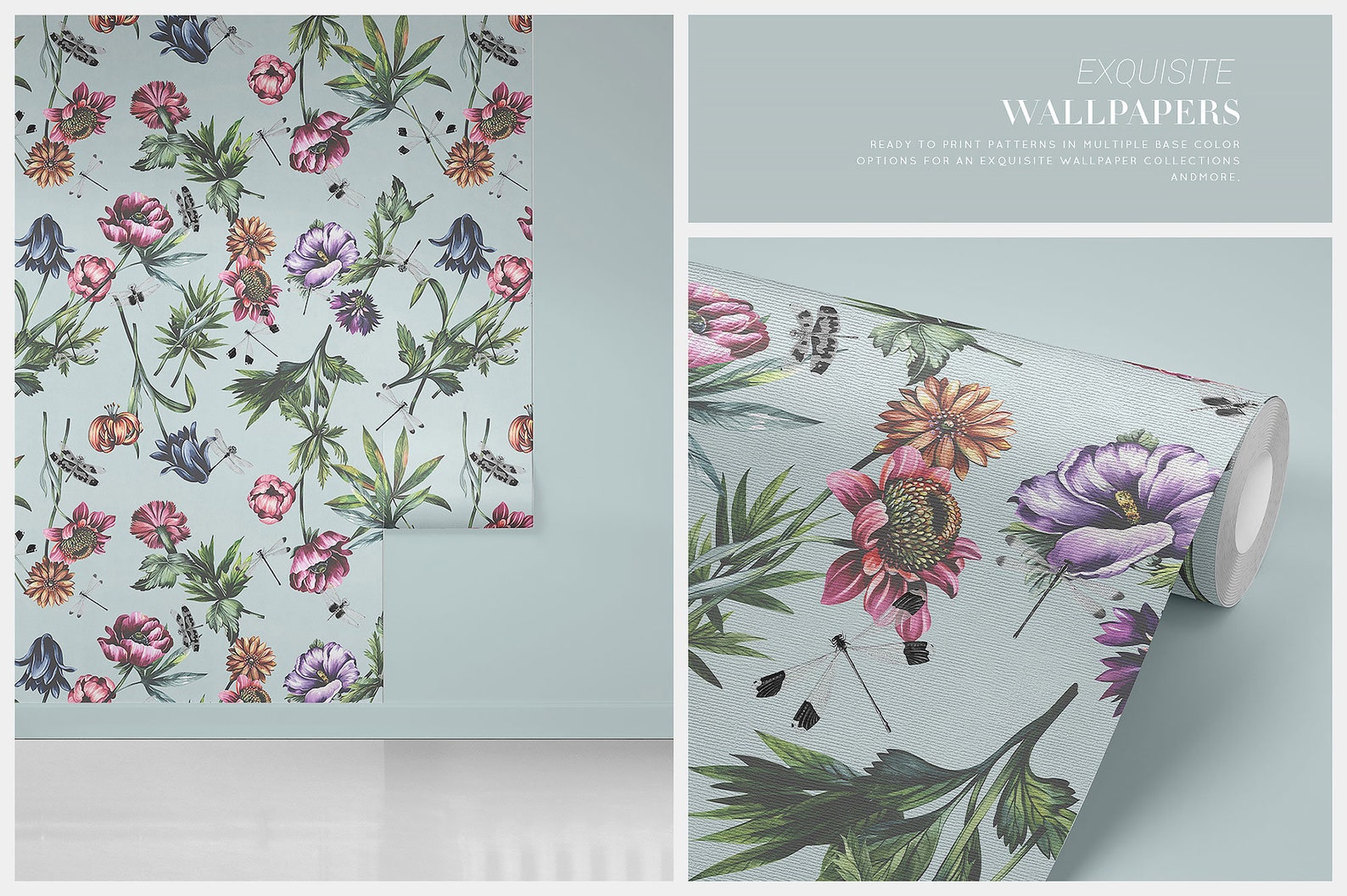 Flores De Lirios! Watercolour Pattern Designs - Etsy