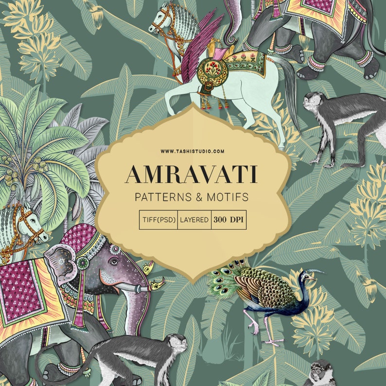 Amravati, Inspired From Indian Miniature Art! - Etsy