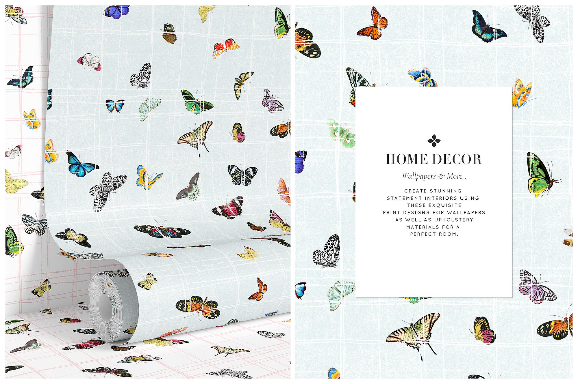Mariposa, Butterfly Seamless Prints & Motifs - Etsy