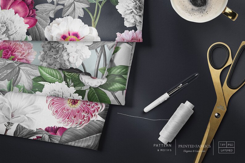 Bold Florals Surface Pattern Design for Spring Summer! - Etsy