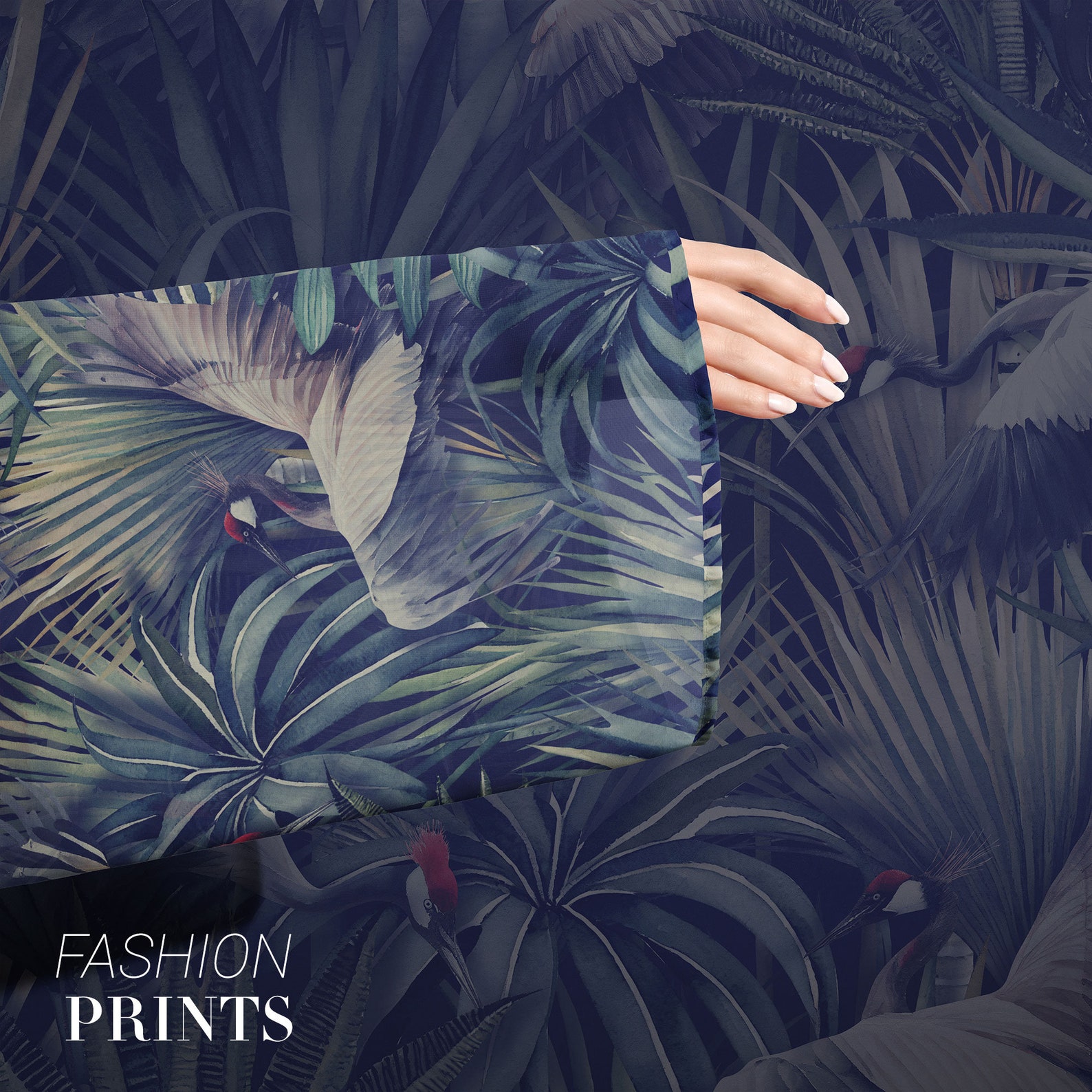 Tsuru, Luxurious Tropical Surface Pattern Design! - Etsy