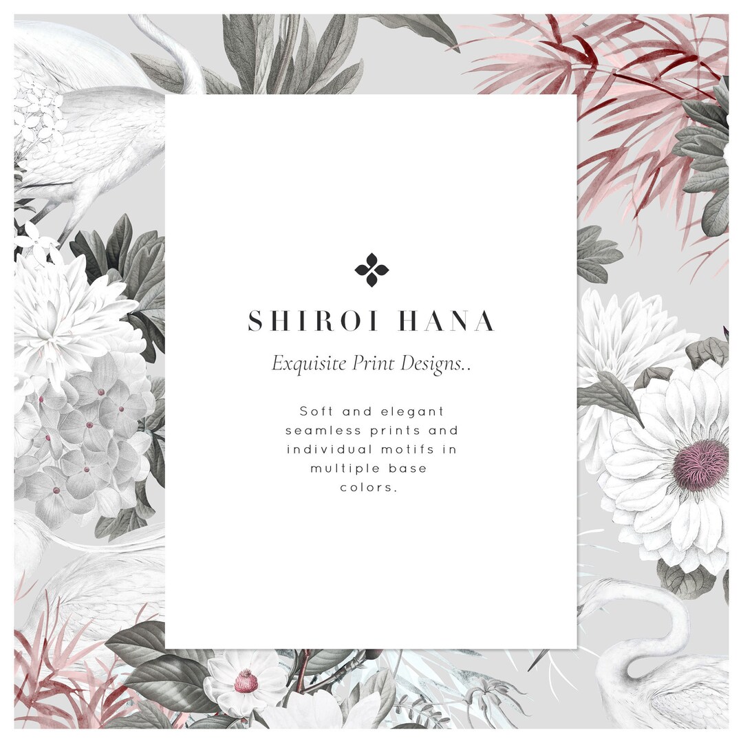Shiroi Hana Exquisite Print Designs. - Etsy New Zealand