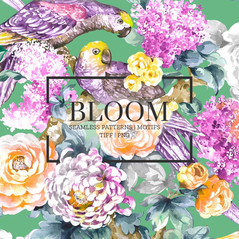 Bloom, Bold Watercolor Floral Prints. - Etsy