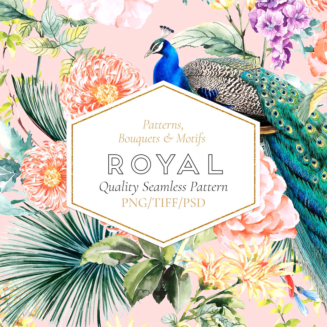 Royal, Handmade Exquisite Floral Pattern Design. - Etsy