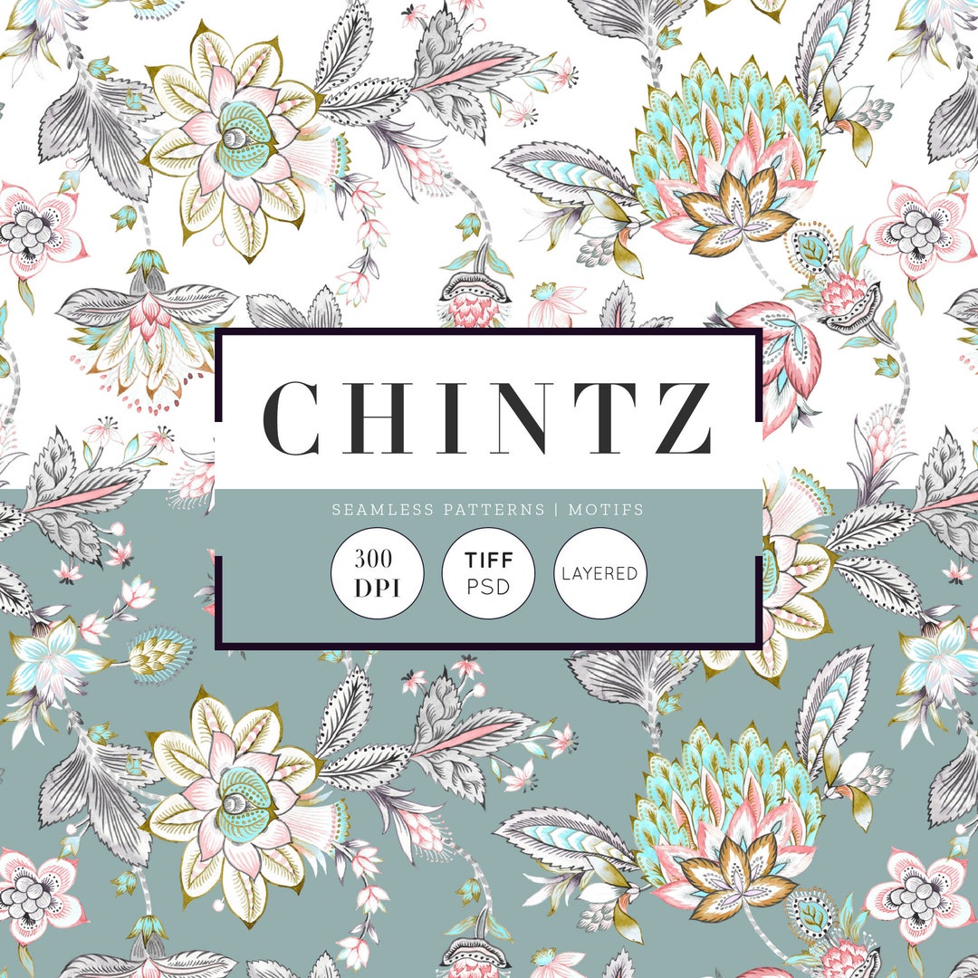 Chintz, Hand Painted Exquisite Prints - Etsy