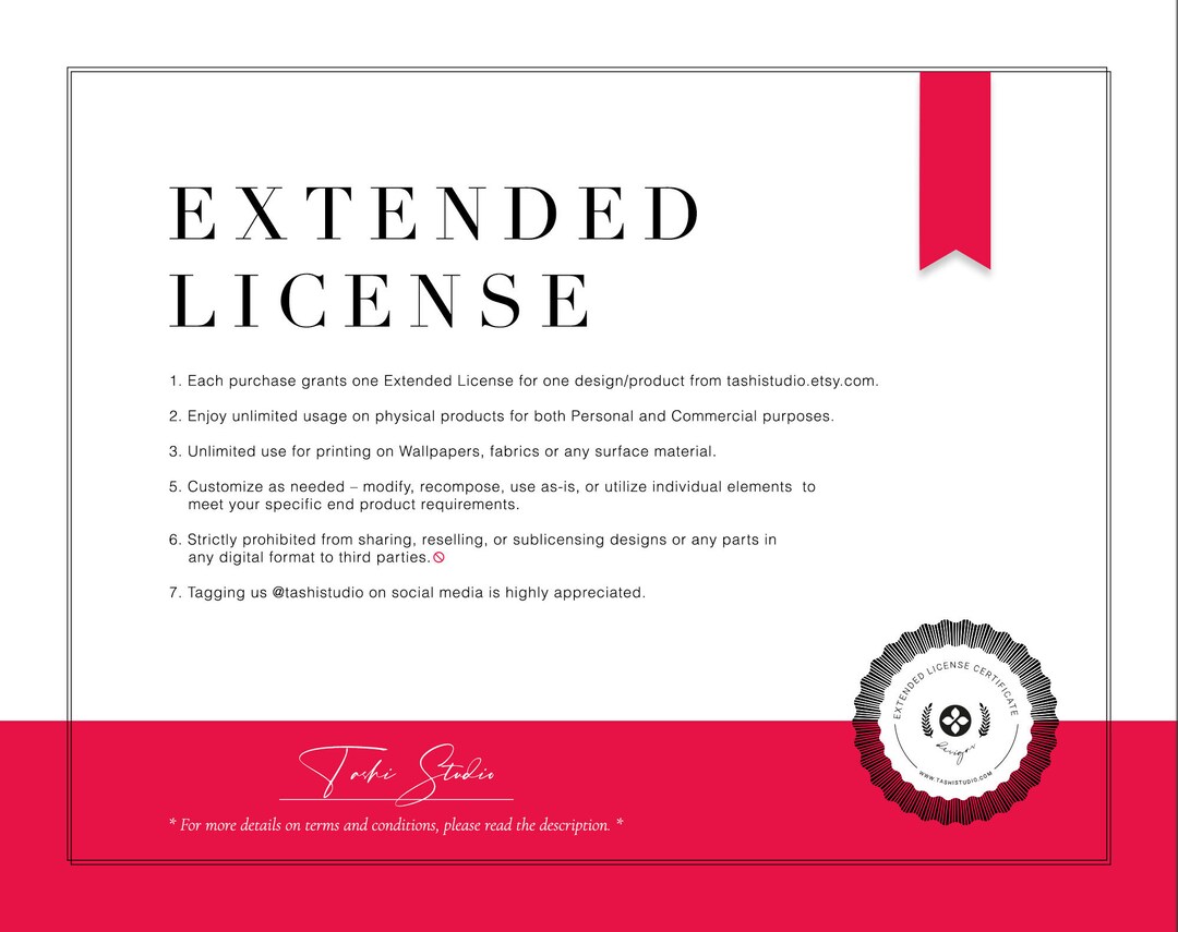Extended License - Etsy