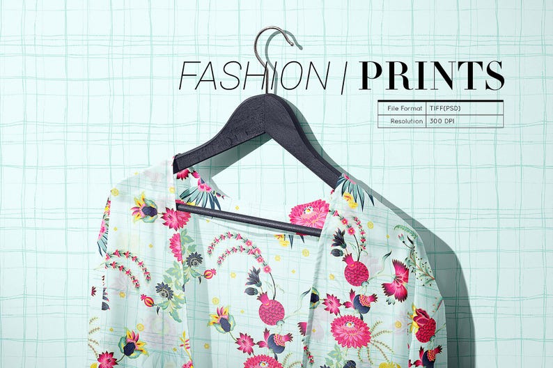 Southeast Asian Print Pattern: Vibrant Chinoiserie Fabric, Wallpaper ...