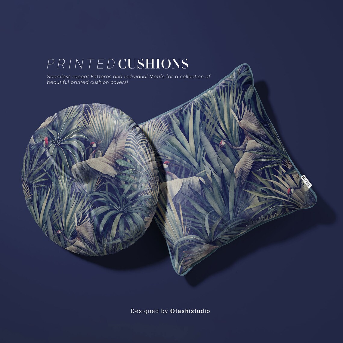 Tsuru, Luxurious Tropical Surface Pattern Design! - Etsy