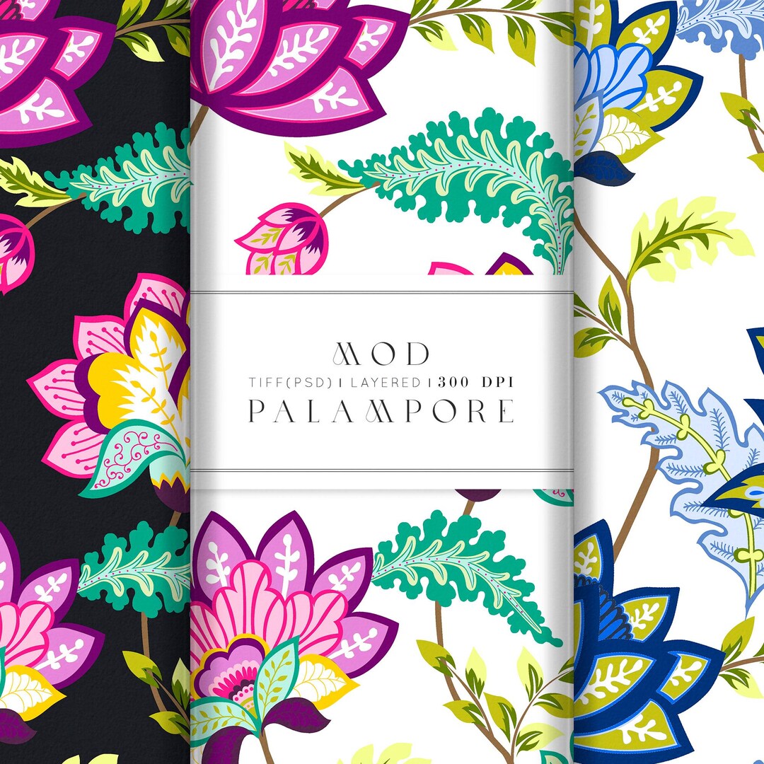 Palampore Pattern: Floral Chintz Design (digital Download) - Etsy