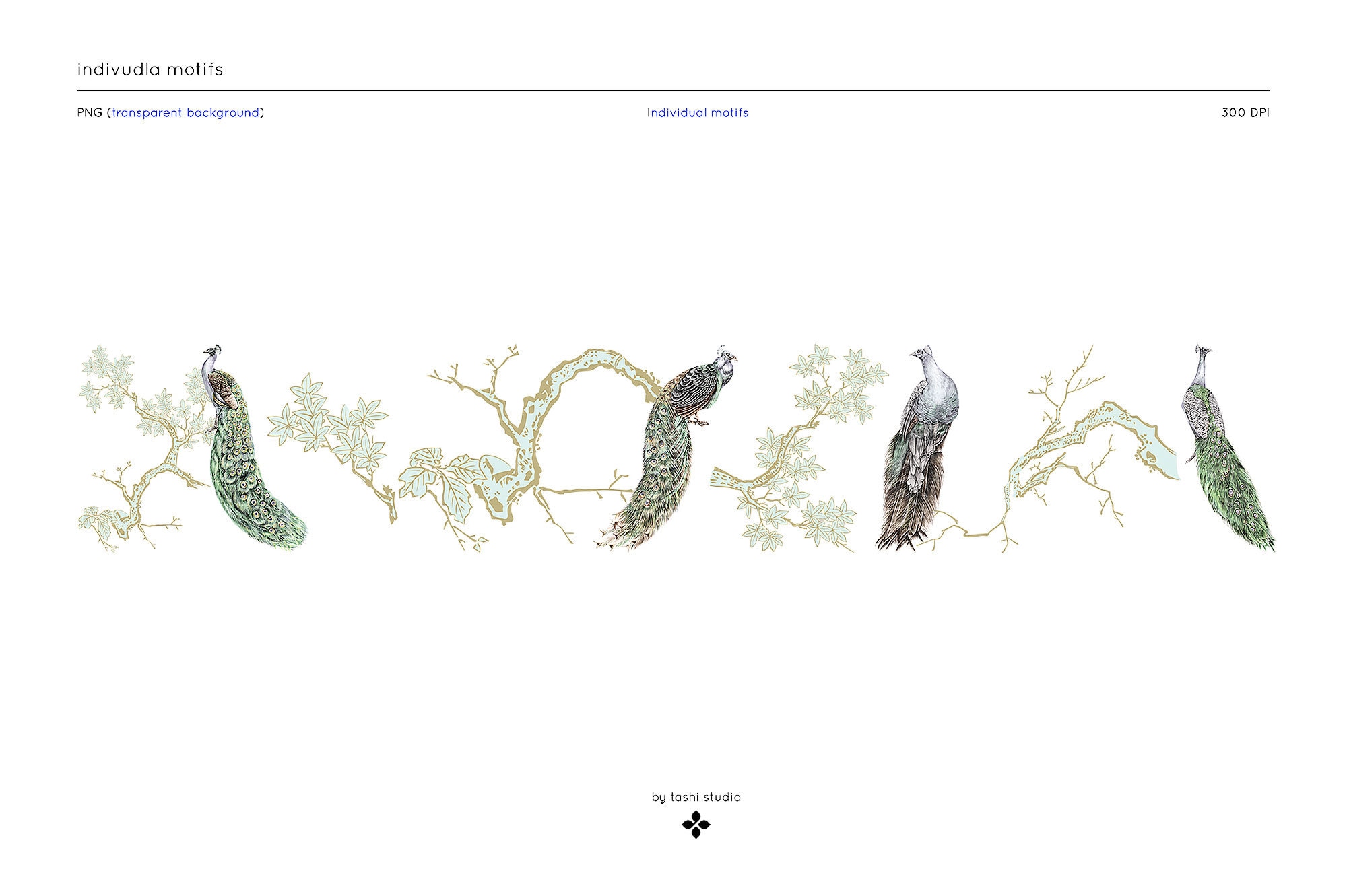 Kujaku, Hand Painted Watercolour Patterns - Etsy