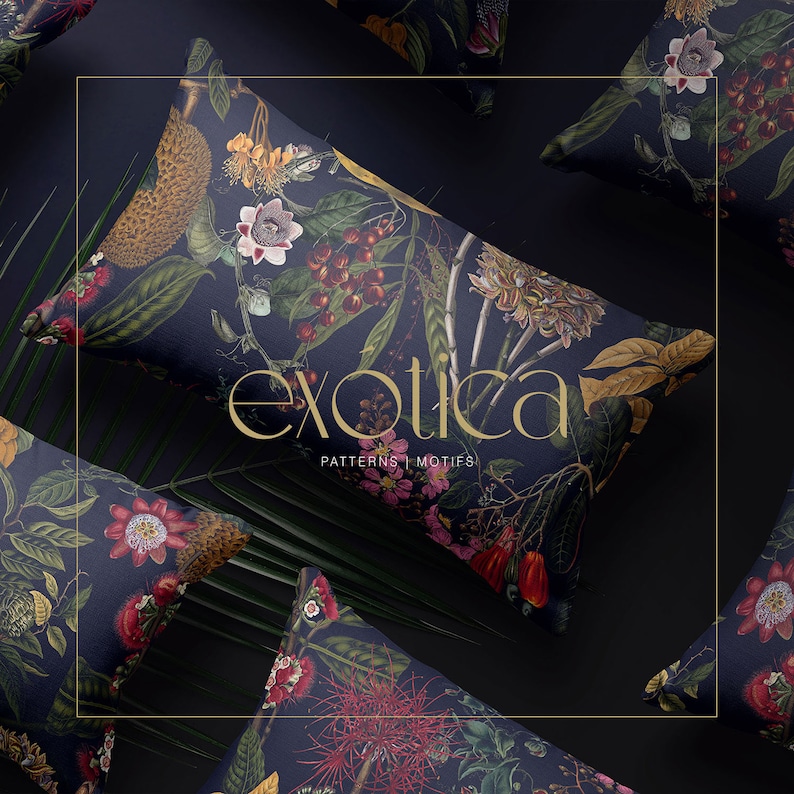 Exótica, High End Luxurious Pattern Design With Exotic Flowers and ...