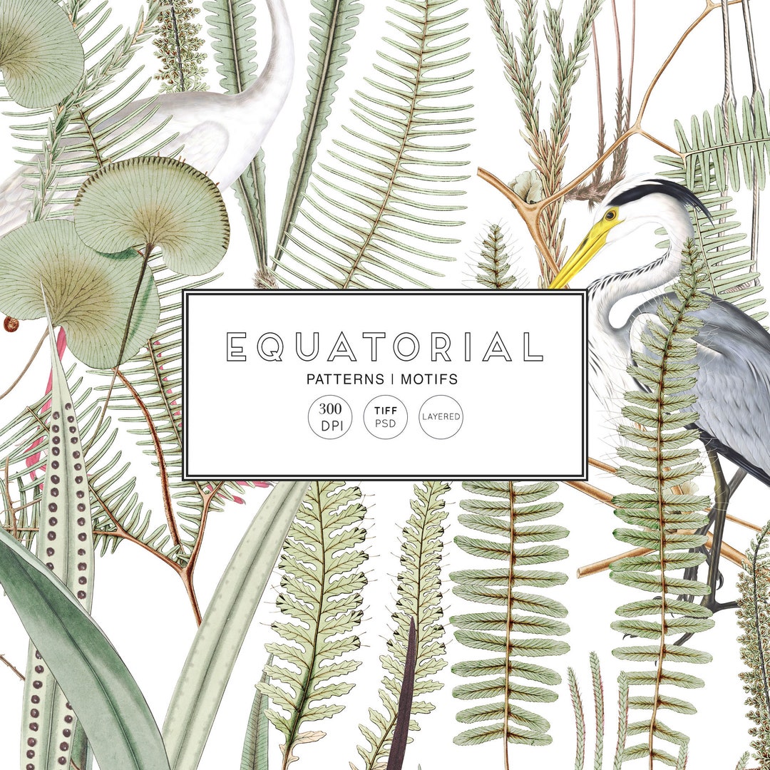 Equatorial Luxury Tropical Patterns. - Etsy