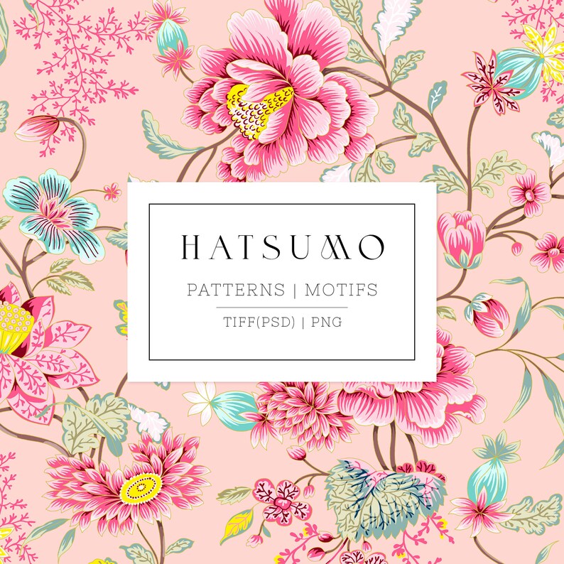 Hatsumo Oriental Luxury Print Patterns. - Etsy