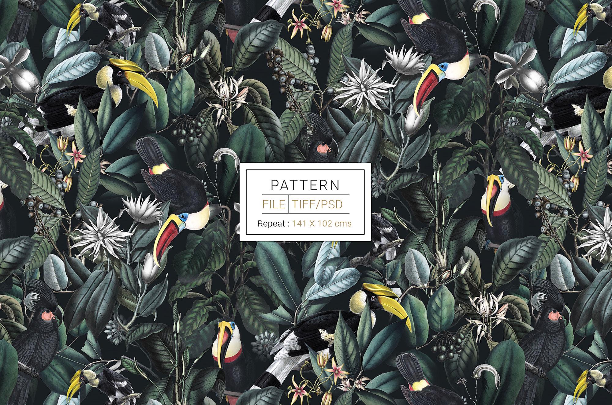 Neotropical Luxury Tropical Seamless Layered Prints & Motifs! - Etsy