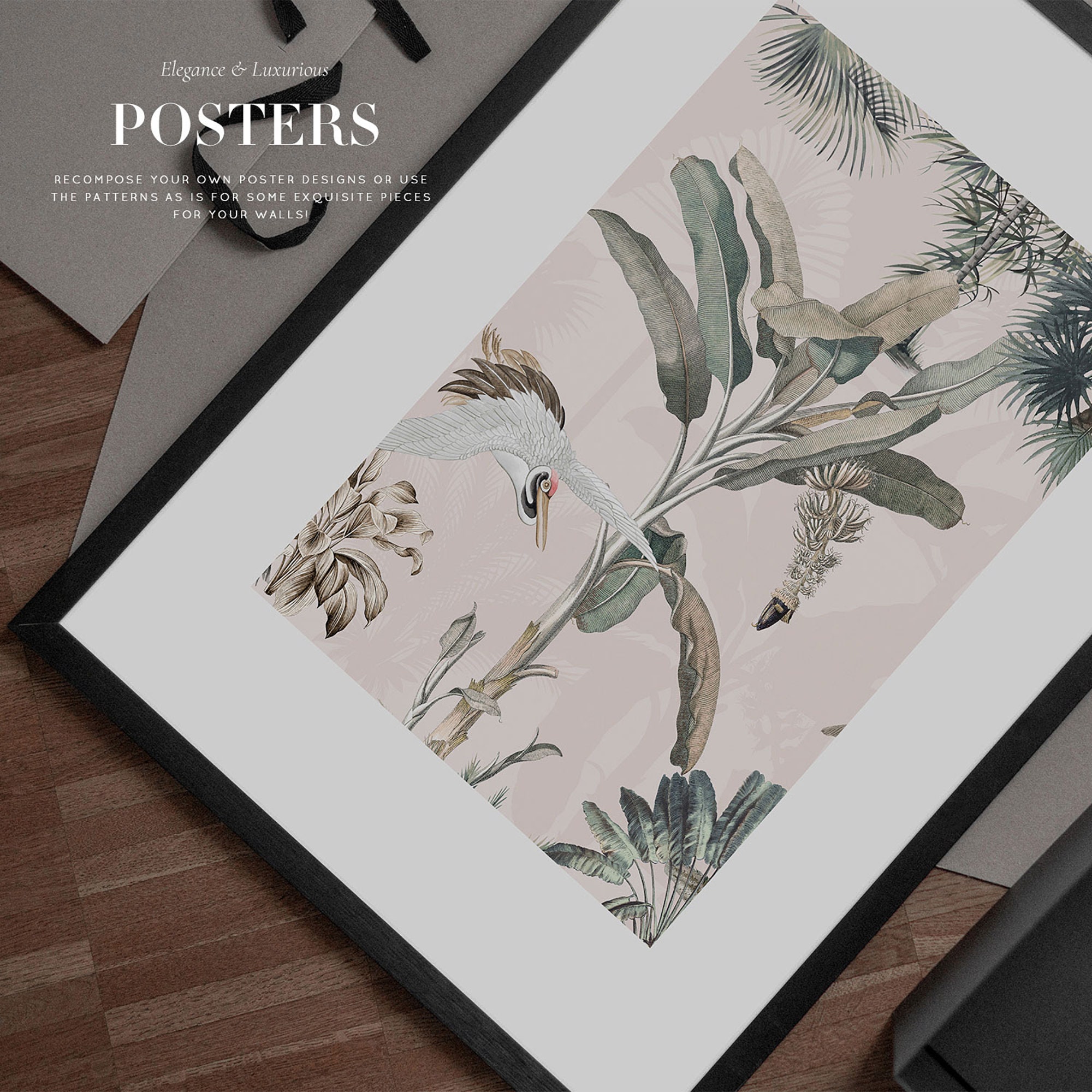 Exotic Tropical Print Pattern Surface Pattern Design - Etsy