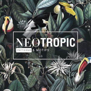 Neotropical Luxury Tropical Seamless Layered Prints & Motifs! - Etsy