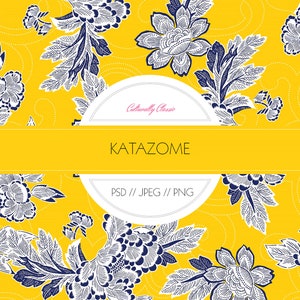 Katazome, Exquisite Japanese Resist Dye Inspired Print Patterns! - Etsy