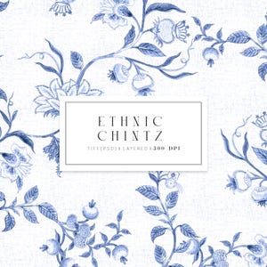 Ethnic Chintz Prints, Watercolour Seamless Repeat Prints and Motifs! - Etsy