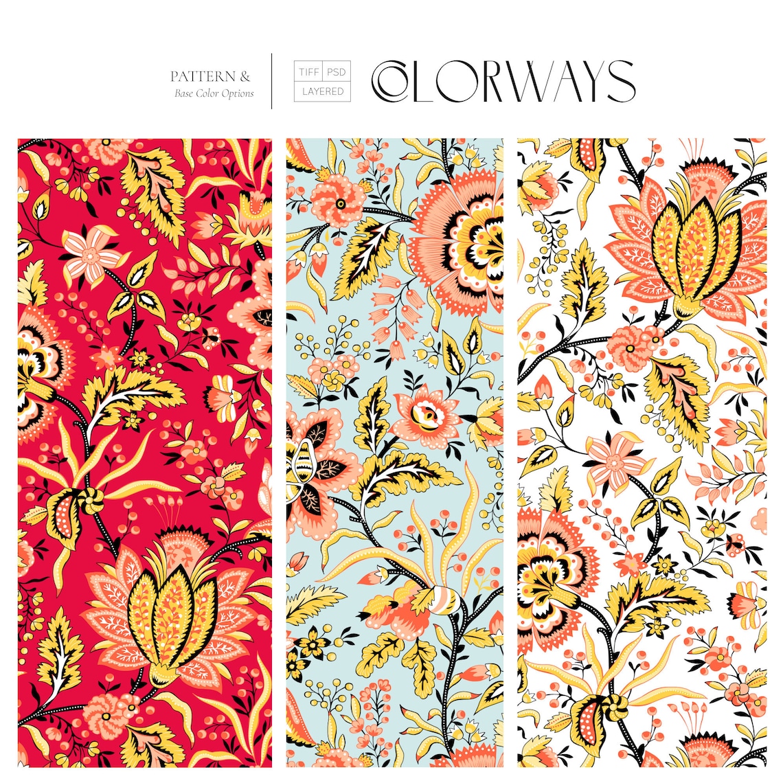 Vintage Chintz, Exquisite Print Patterns | Easy Color Separation ...