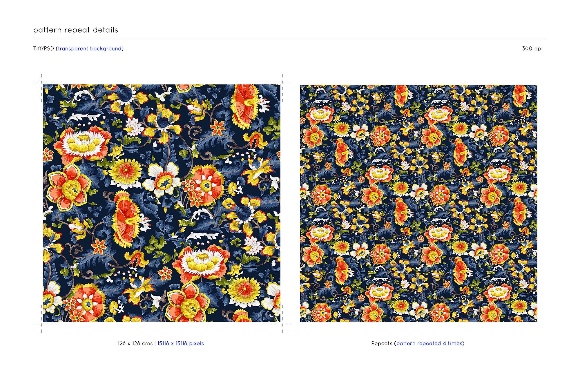 Edo, Luxurious Asian Art Pattern Design - Etsy