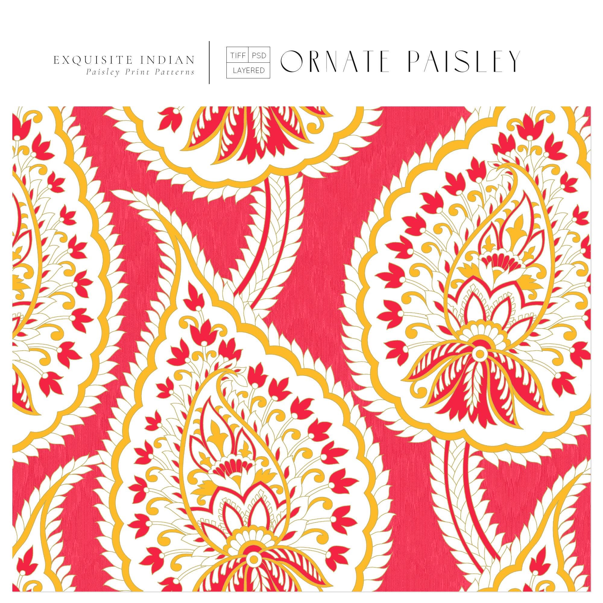 Ornate Paisley Print Patterns! - Etsy
