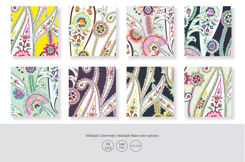Vector Paisley Design - Etsy