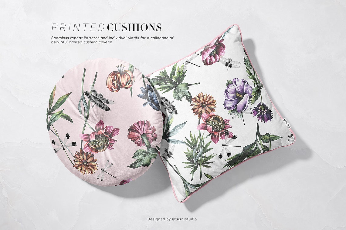 Flores De Lirios! Watercolour Pattern Designs - Etsy