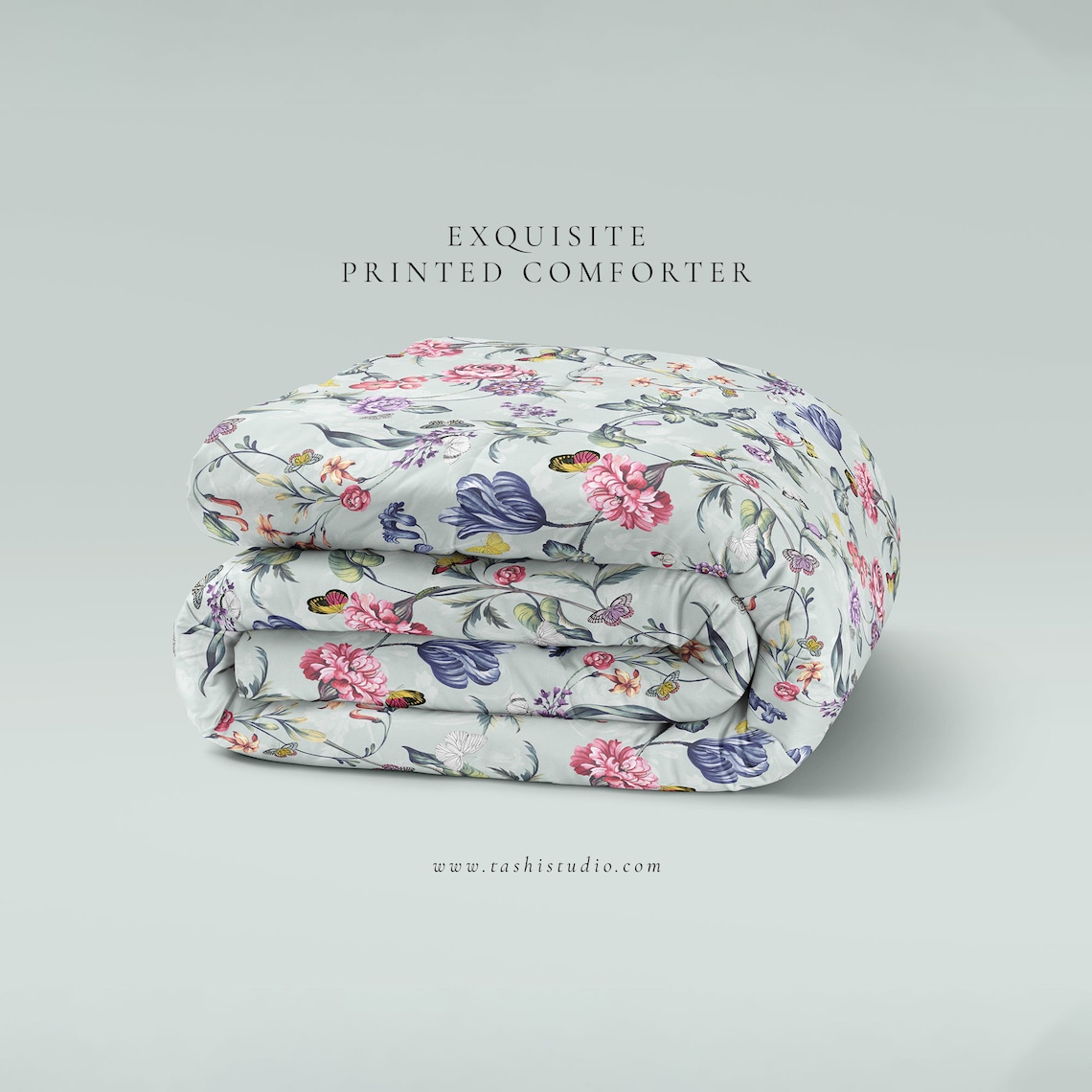 Hand Painted Watercolour Indian Floral Trail Surface Print Design in Seamless Repeats and ...