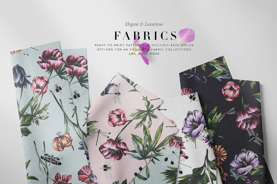Flores De Lirios! Watercolour Pattern Designs - Etsy