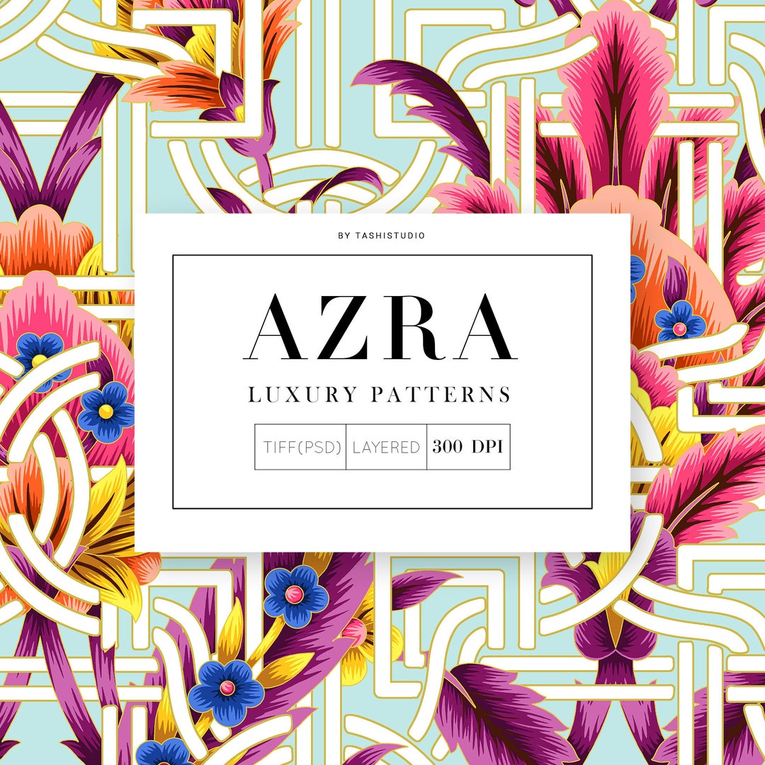 Azra, New Luxurious Print Patterns - Etsy