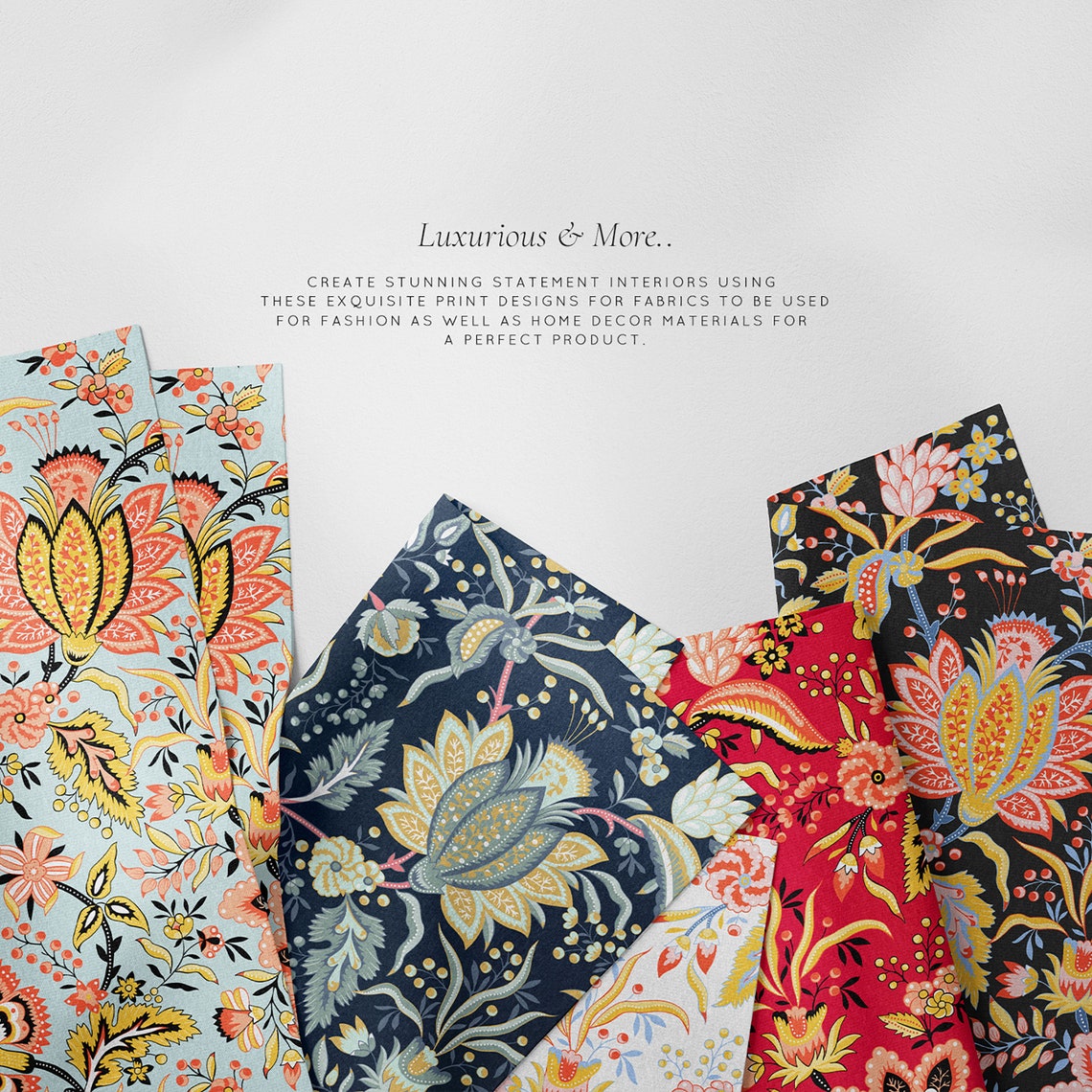Vintage Chintz, Exquisite Print Patterns | Easy Color Separation ...