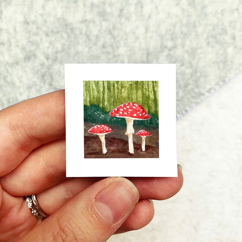 Miniature Painting Mushroom - Etsy