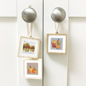 Mini 1 Red Barn Autumn Farm Fall Orchard Print Tiny - Etsy