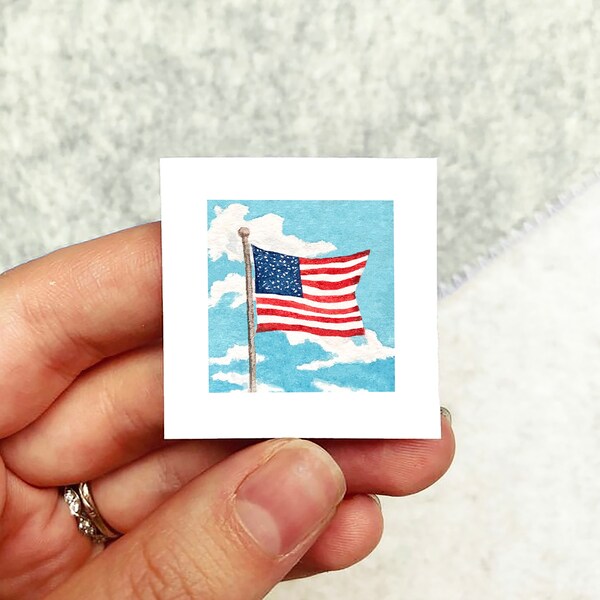 Miniature American Flag - Etsy