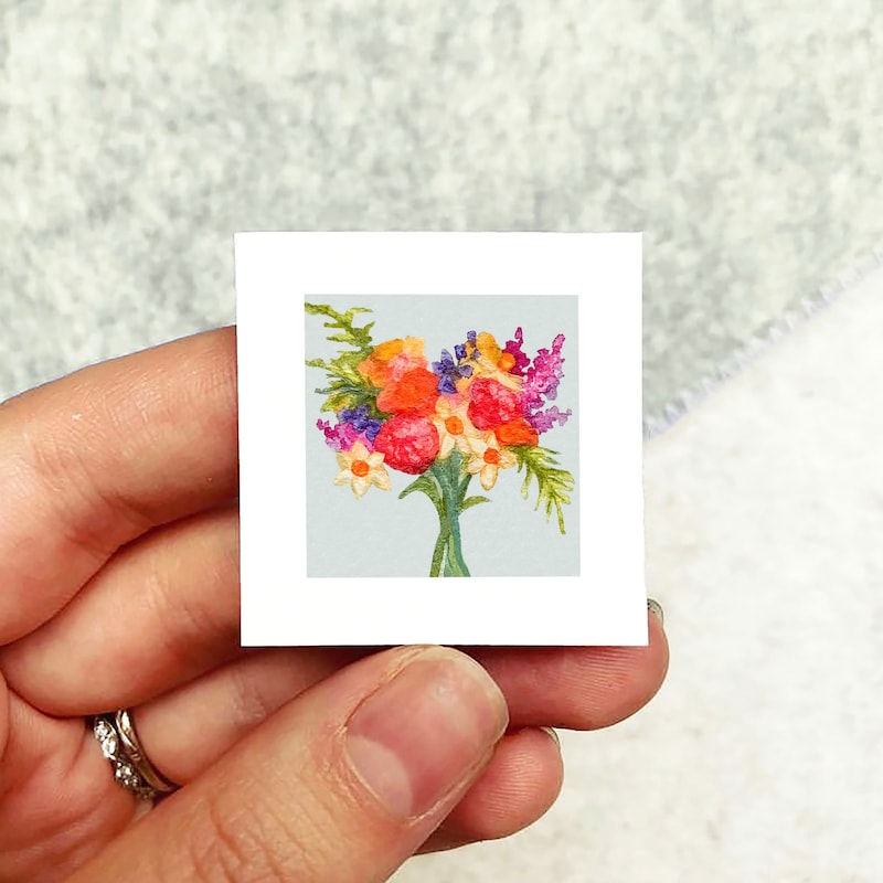 Mini Daffodil Painting - Etsy