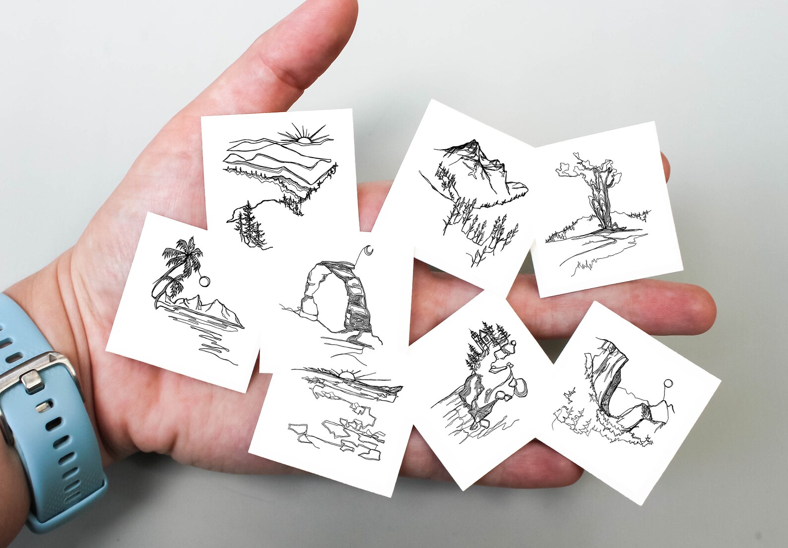 Mini Hawaii Volcanoes National Park Hawaii USA NPS Tiny Line - Etsy