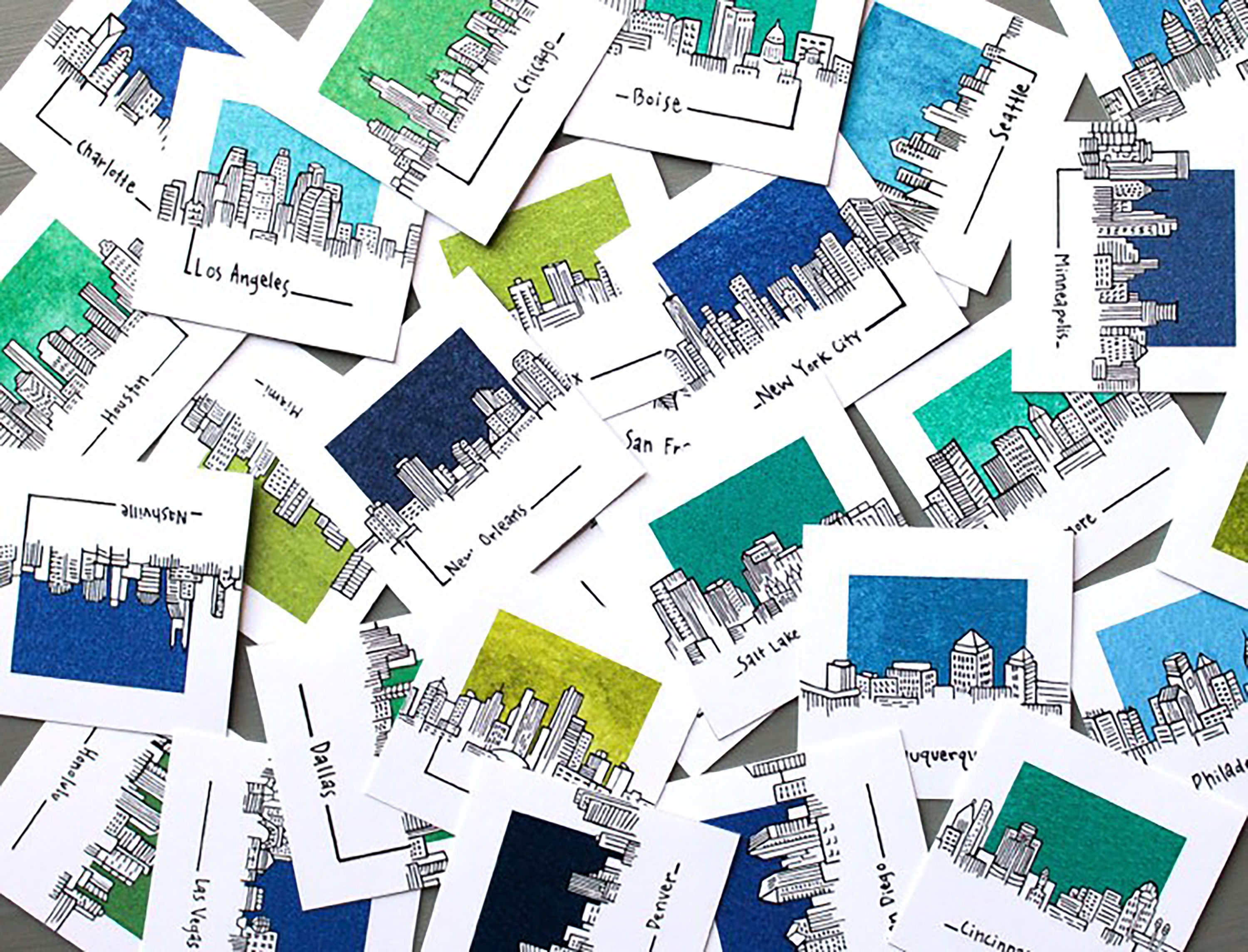 Mini New York City NYC 1.5 USA City Skyline Tiny | Etsy