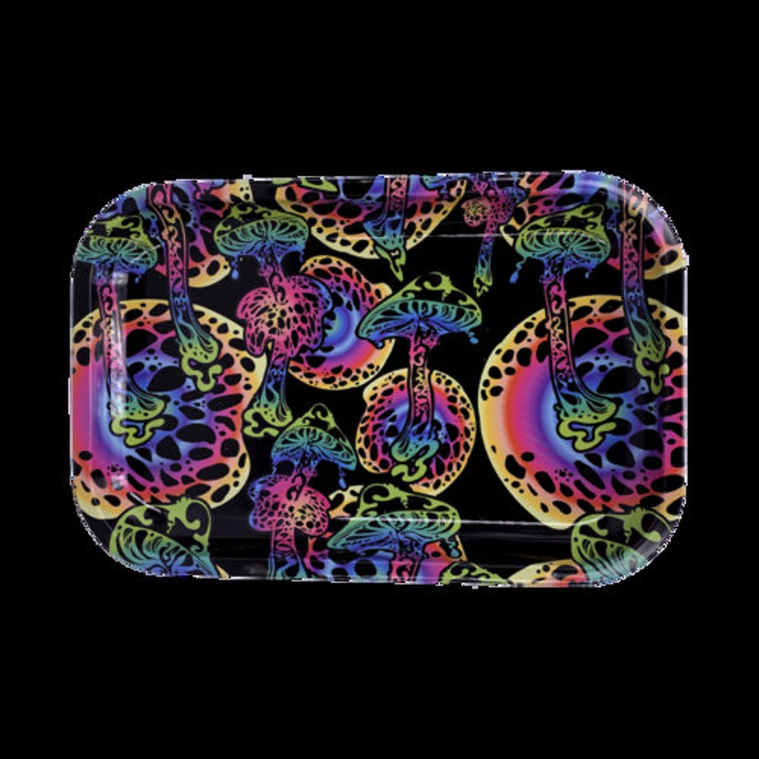 Drippy Trippy Mushroom Metal Rolling Tray - Etsy