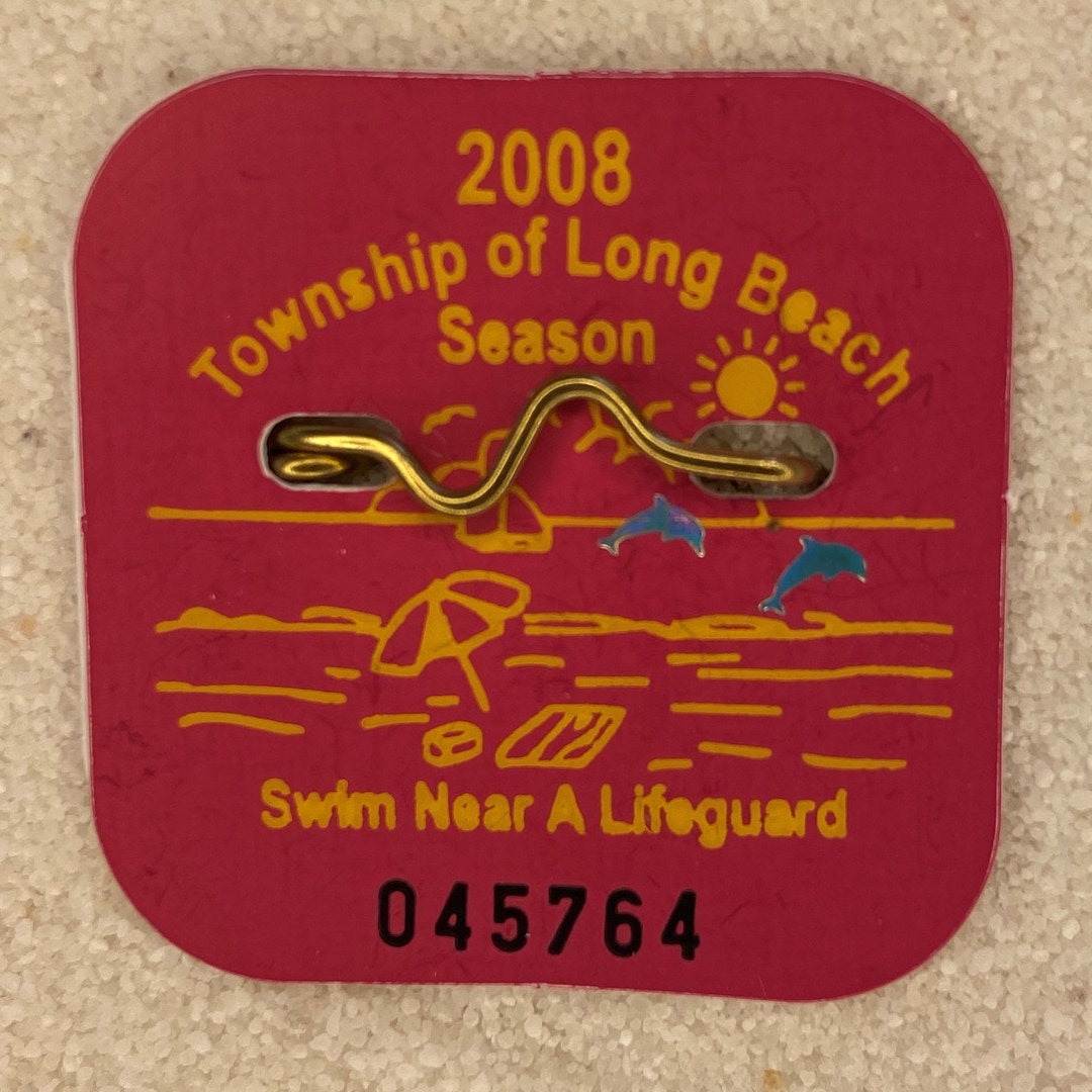 2008, 2007, 2006, 2005 LBI Beach Tag Art. 16" X 16" or 12"x12" Canvas ...