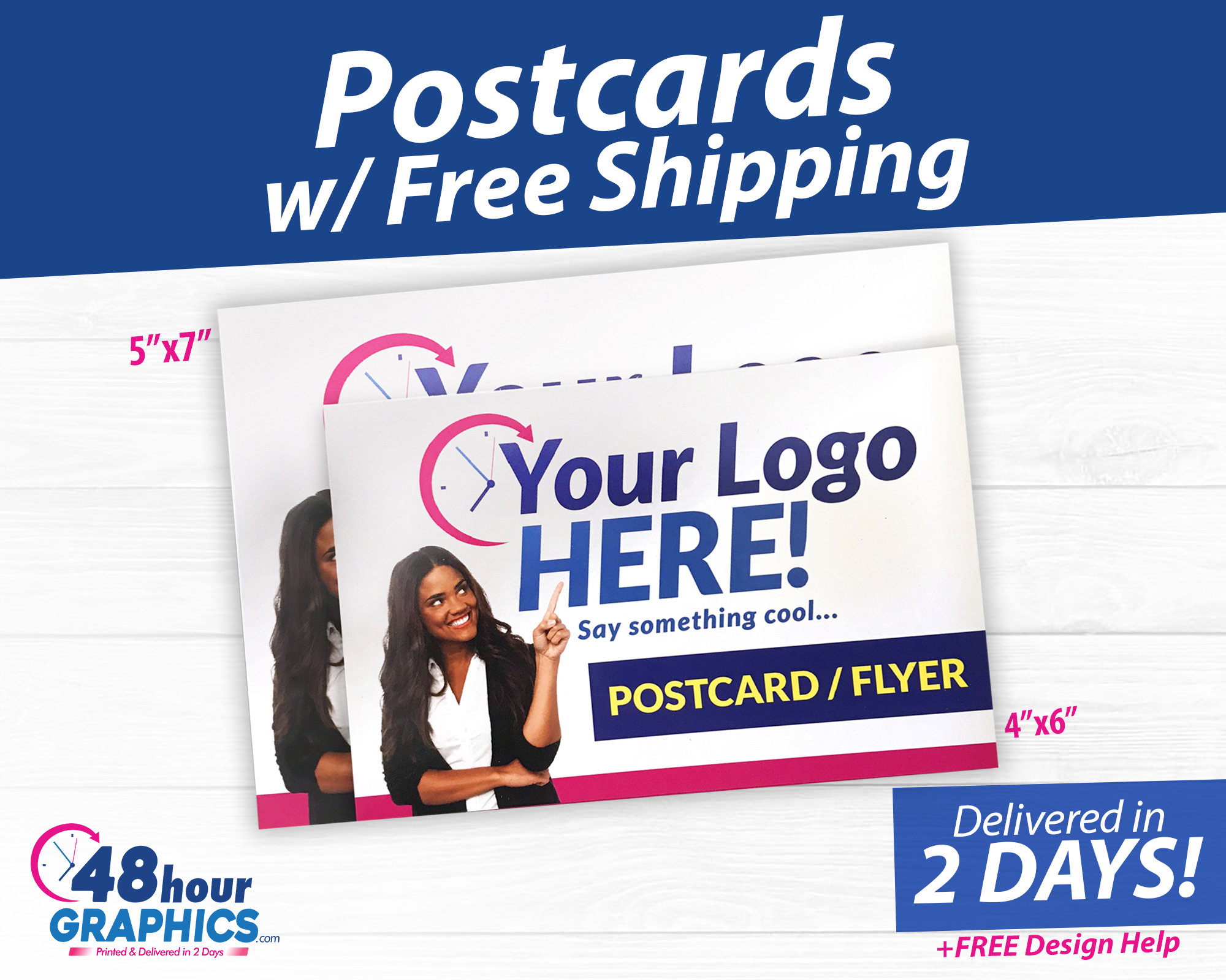 Custom Postcards // FAST // Free Overnight Shipping // Next Day ...