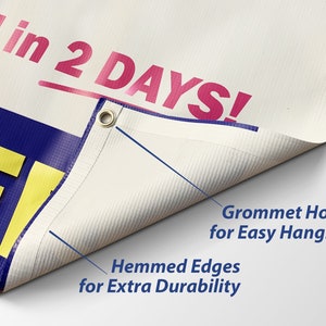Custom Vinyl Banners // Fast Free Overnight Shipping // Next Day ...
